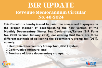 BIR Form No. 2000 – G. Pagaspas Partners & Co. CPAS